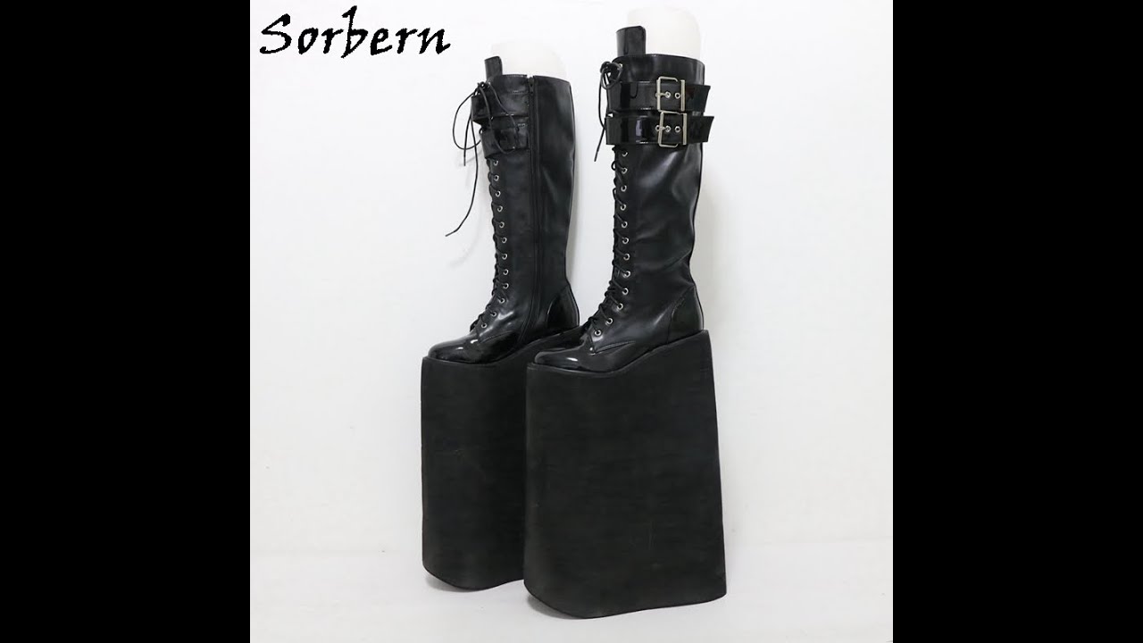 Sorbern Custom Women Boot Unisex Drag Queen Shoes 40cm Wedges 35cm ...