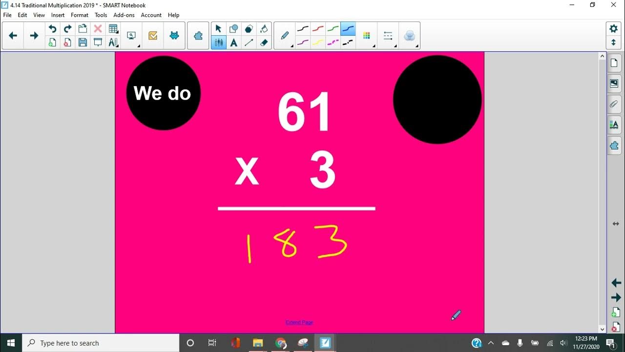 Lesson 4 14 Traditional Multiplication Grade 4 Everyday Math - YouTube