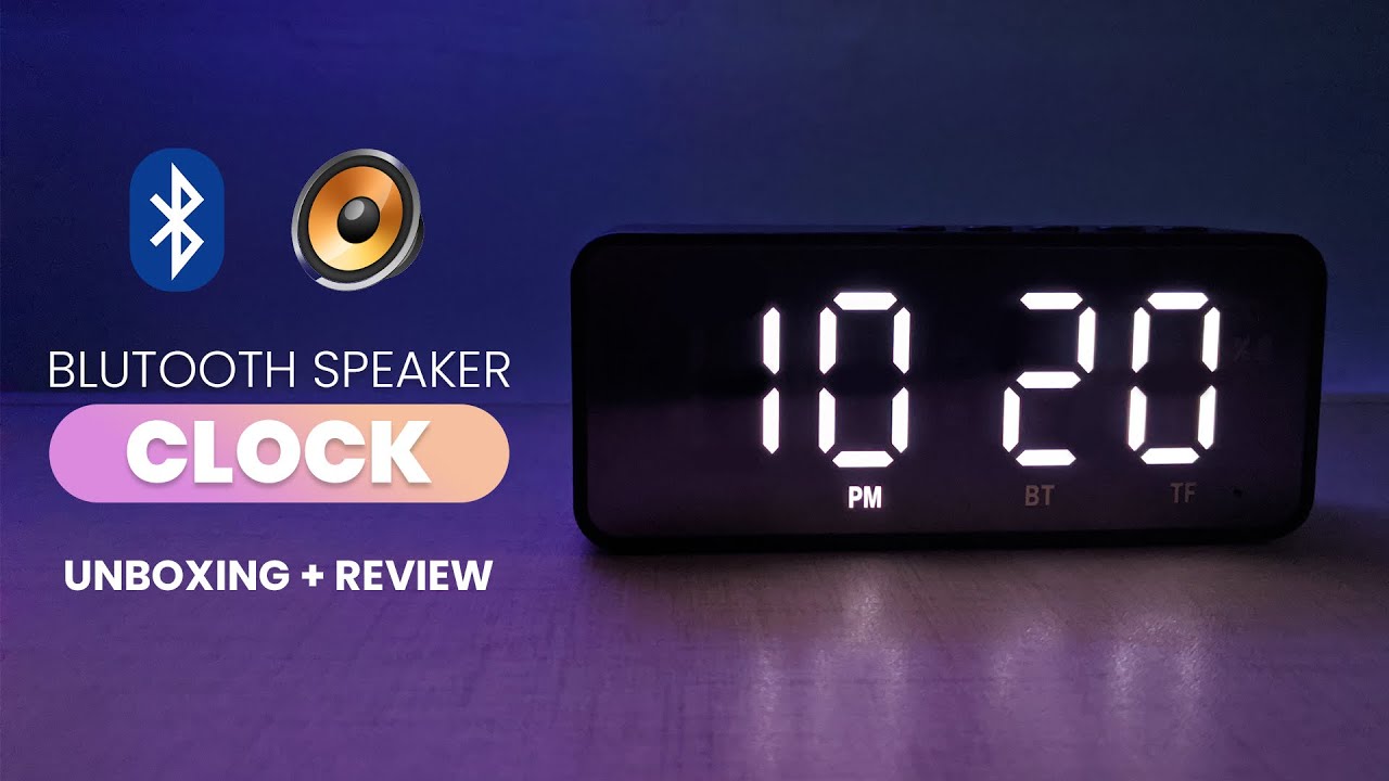 Mini Bluetooth Speaker Small Alarm Clock (CARISE G-50) Unboxing and ...