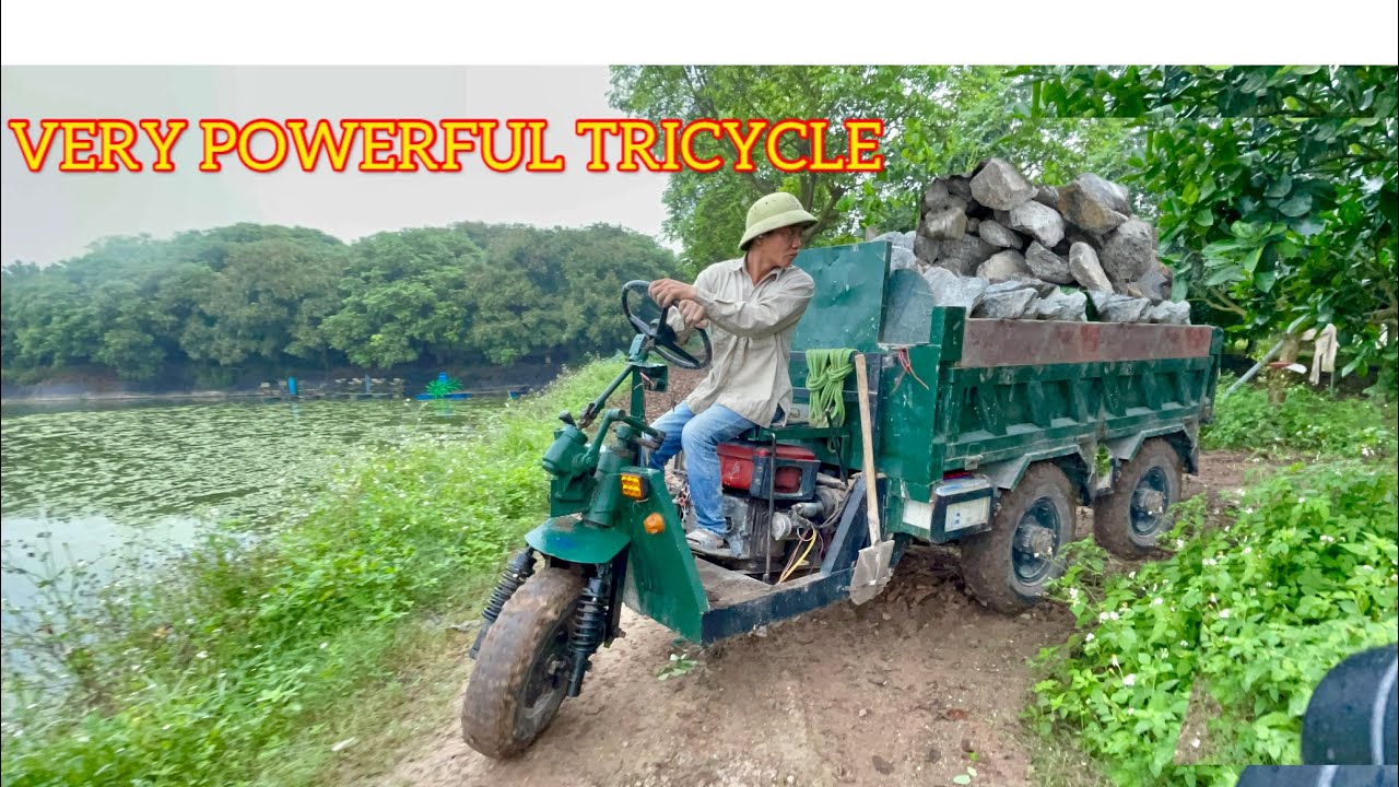 powerful three-wheeled vehicle equipped with a 24-horsepower diesel ...