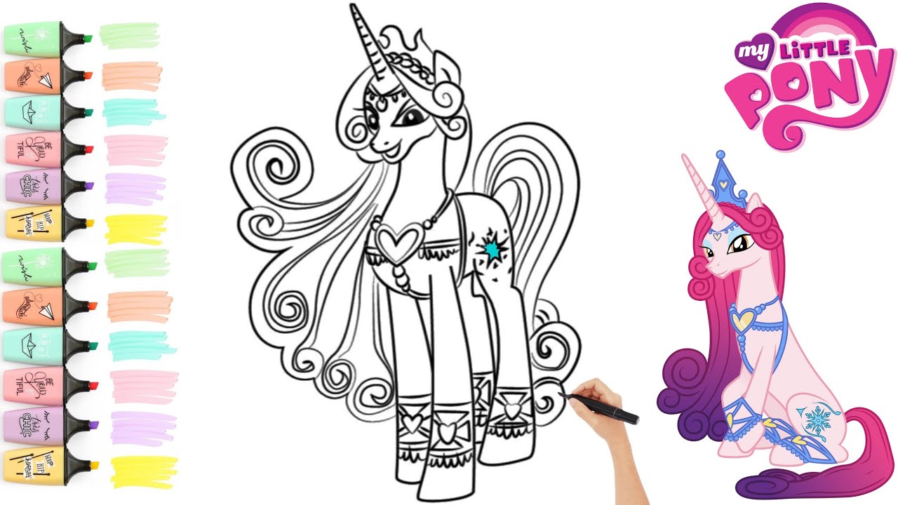 My Little Pony Princess Amore Coloring and Drawing Coloring | Coloring ...