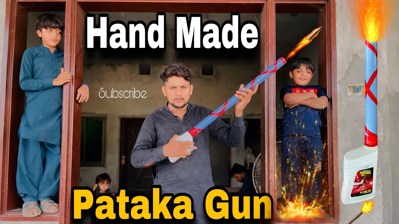 How to make powerful potato cannon in hindi | hand made pataka gun ...