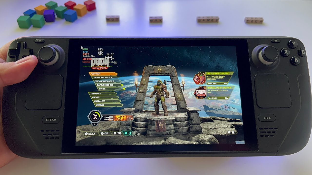 DOOM Eternal on Steam Deck | pure Vulkan high graphics on Steam Deck ...