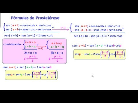 PROSTAFÉRESE teoria 01 Fatoração Trigonométrica - YouTube