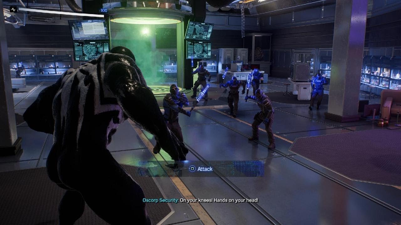 Venom starts chaos in Marvel's Spider-Man 2 - YouTube