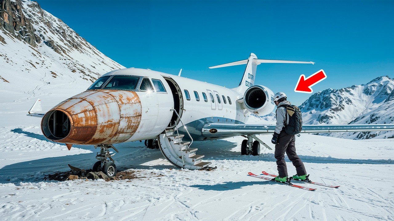 Skier Stumbled Upon A Private Jet In The Alps, And Found Inside What No ...