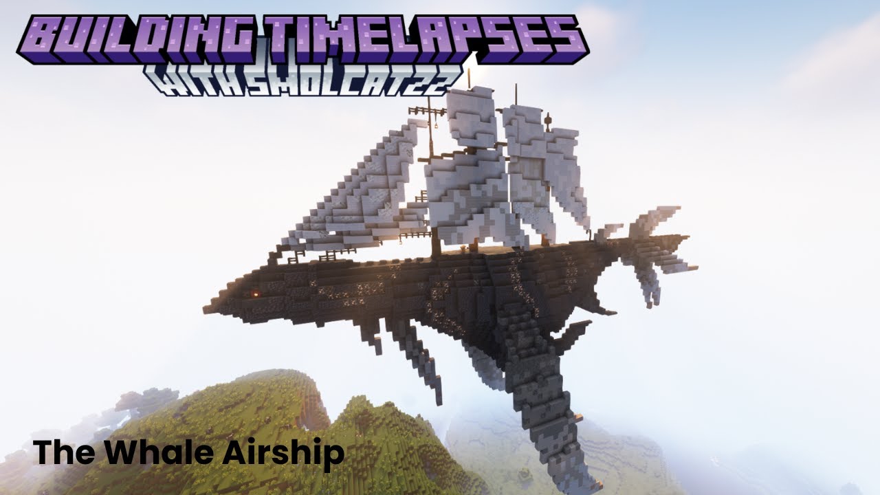 The Whale Airship Building Timelapse | Minecraft 1.20 - YouTube