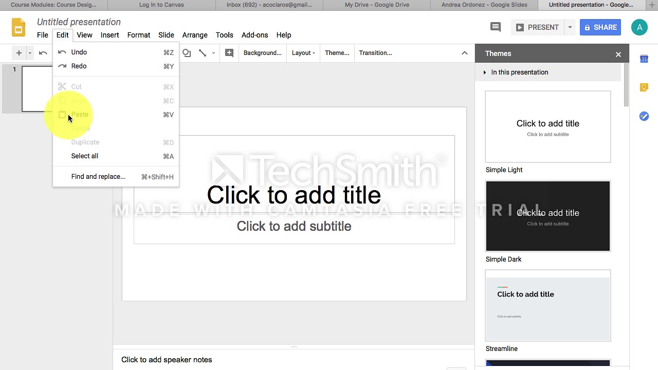 Google slides.tutorial - YouTube