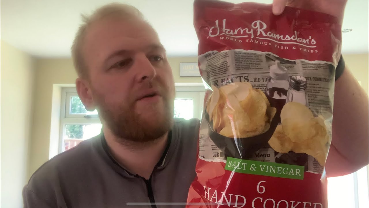 Harry Ramsden’s Salt & Vinegar Flavour Crisps - Review - YouTube