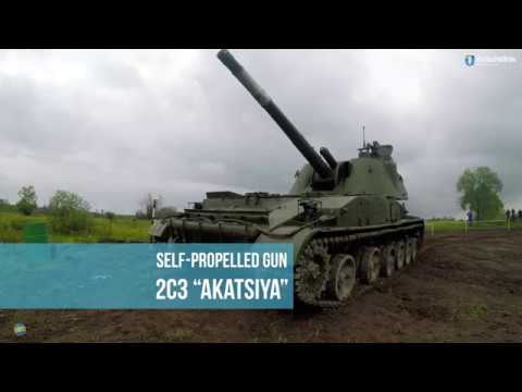 Self-propelled gun 2C3 "Akatsiya" and 2C1 "Gvozdika" - YouTube