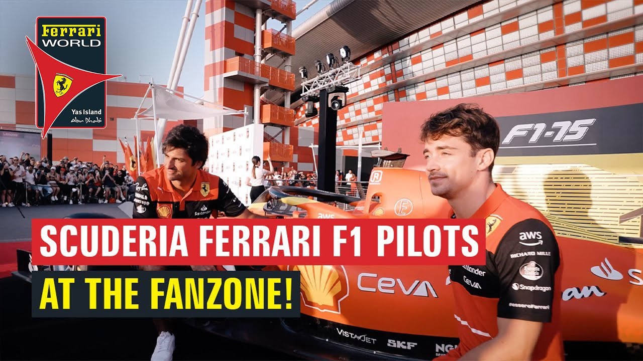 Scuderia Ferrari F1 at the Fanzone! I Ferrari World Yas Island, Abu ...