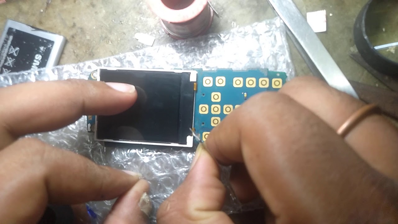 Samsung b312 1 key not working - YouTube