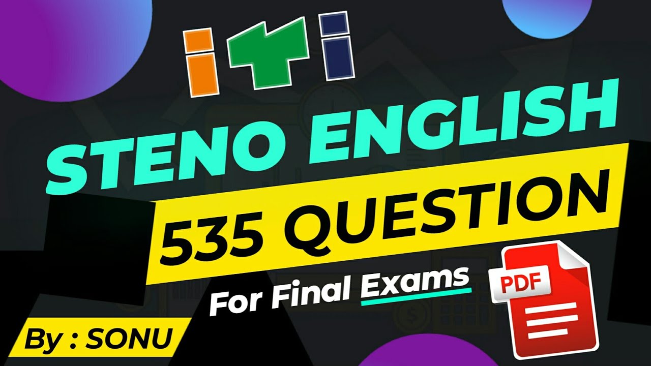 Steno English ITI Questions And Answers Stenographer MCQ For 2022 Exam steno-english-iti-questions-and-answers-stenographer-mcq-for-2022-exam