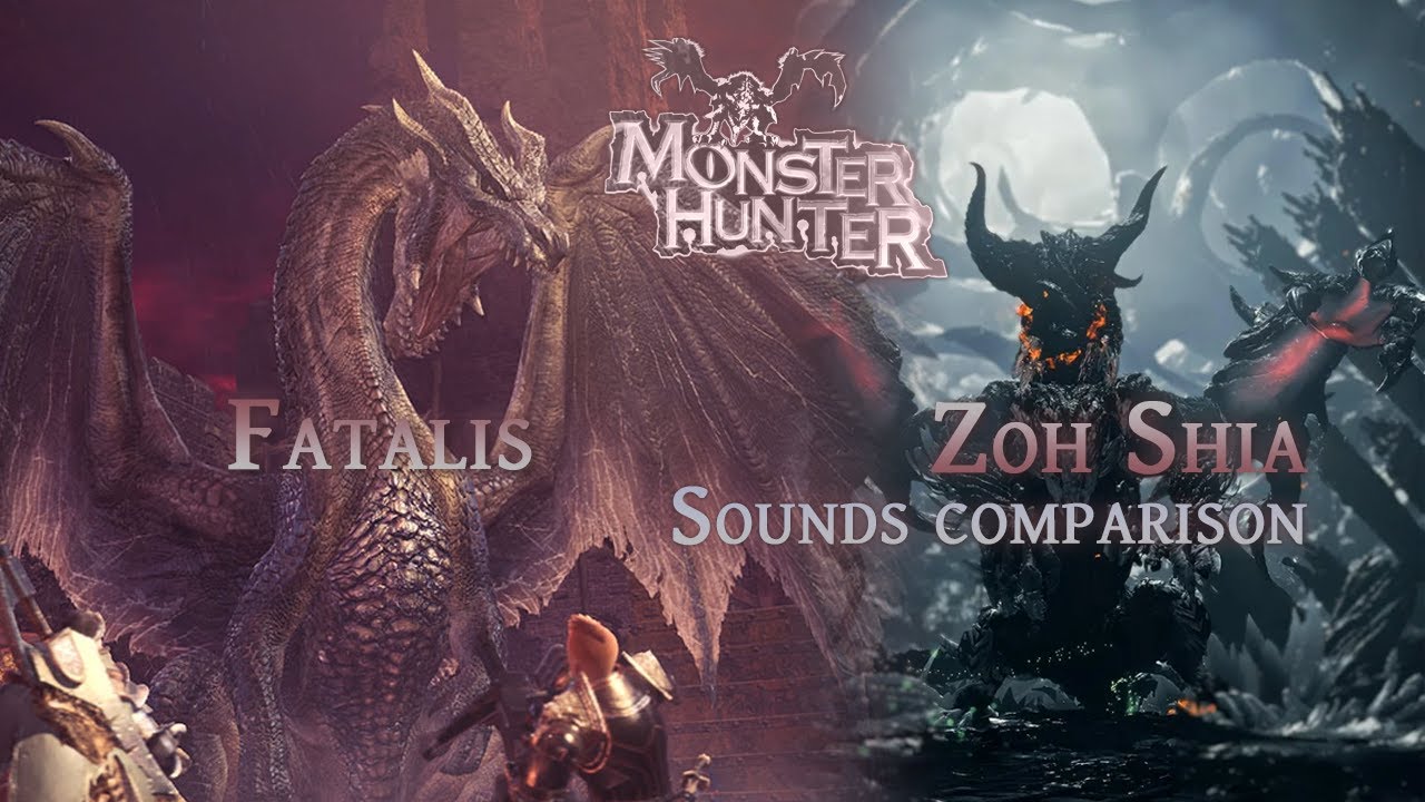 MONSTER HUNTER | Fatalis and Zoh Shia sounds comparison - YouTube