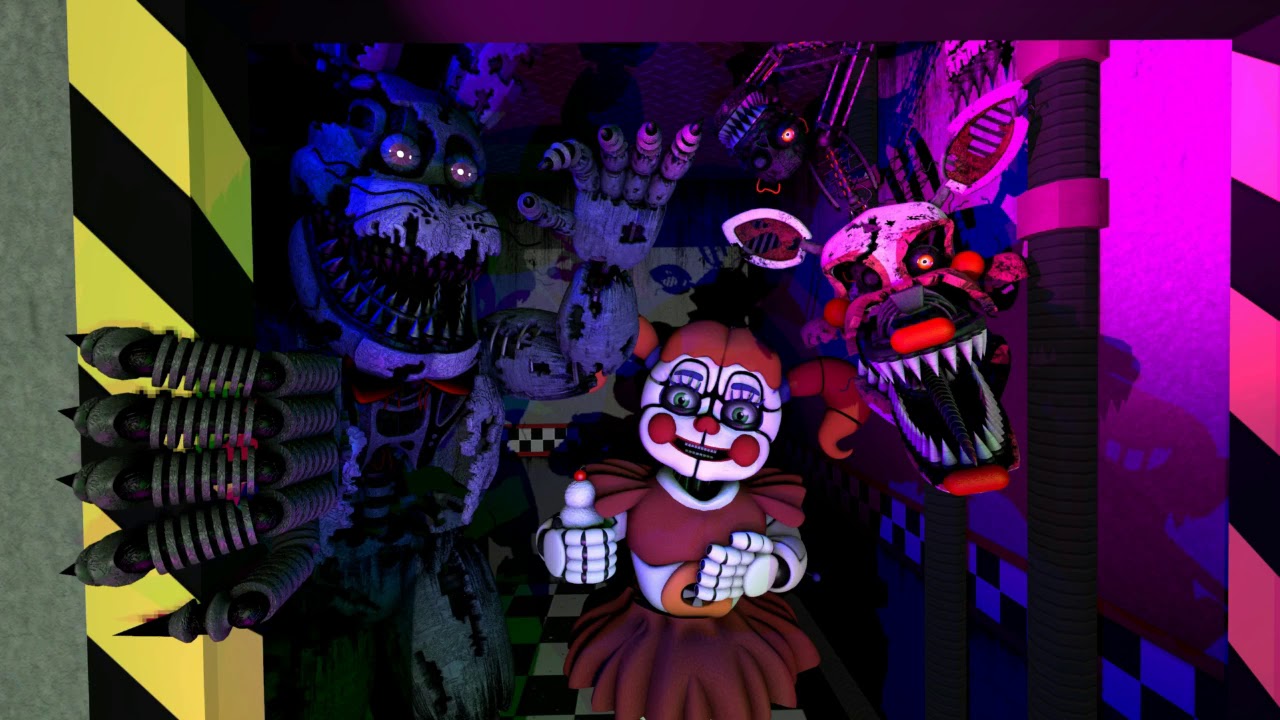 [SFM/FNAF] UCN Progress Nightmare Bonnie, N. Mangle, and Baby showcase ...