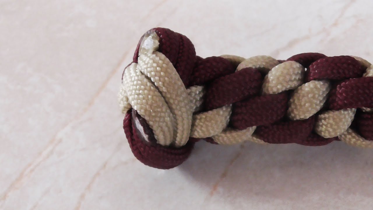 How To Tie A Four Strand Double Wall Knot - YouTube