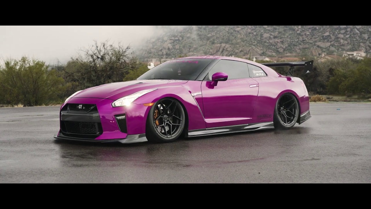 Nissan GTR - Rohana Wheels RF Series RFX11 Gloss Black - YouTube