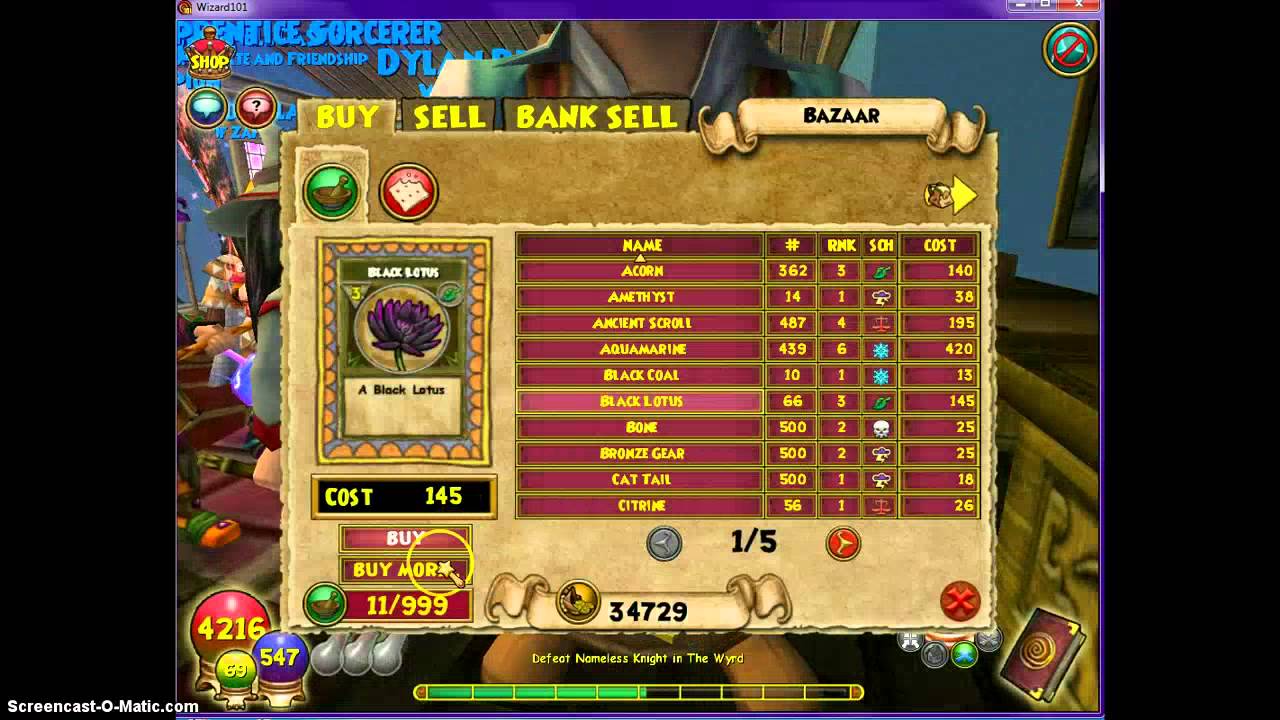 Wizard101 A Day At Teh Bazaar - YouTube