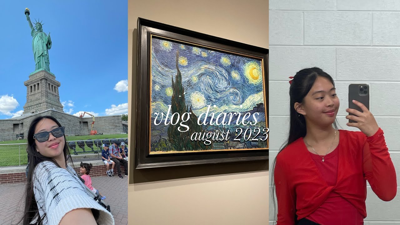 vlog diaries august 2023 : statue of liberty,going out,saw the starry ...