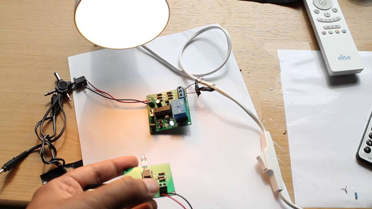 Remote operated switch control using IR transmitter kit - YouTube