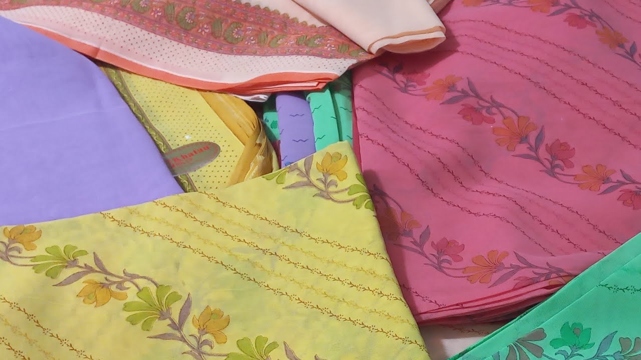 Pure Cotton Full voile ,Semi Tussar,chanderi handpainted,jungle theme ...