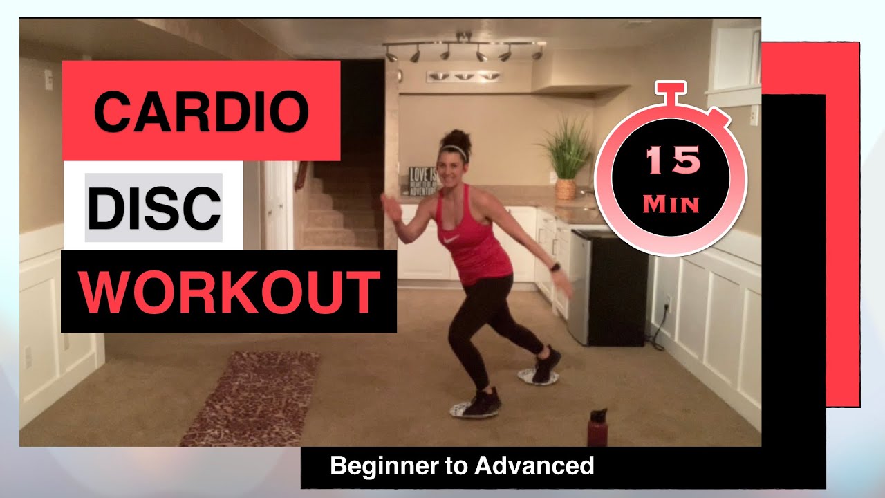 15 Minute CARDIO - Sliding Disc Workout - At Home - YouTube