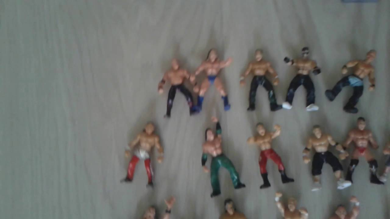 my wwe mini figures - YouTube
