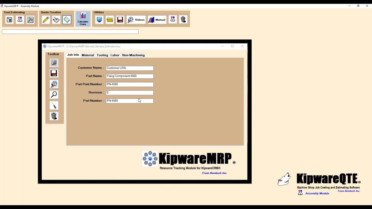 KipwareMRP - Resource Planning Module MRP For Machine Shop Estimating through Kipware Software ...