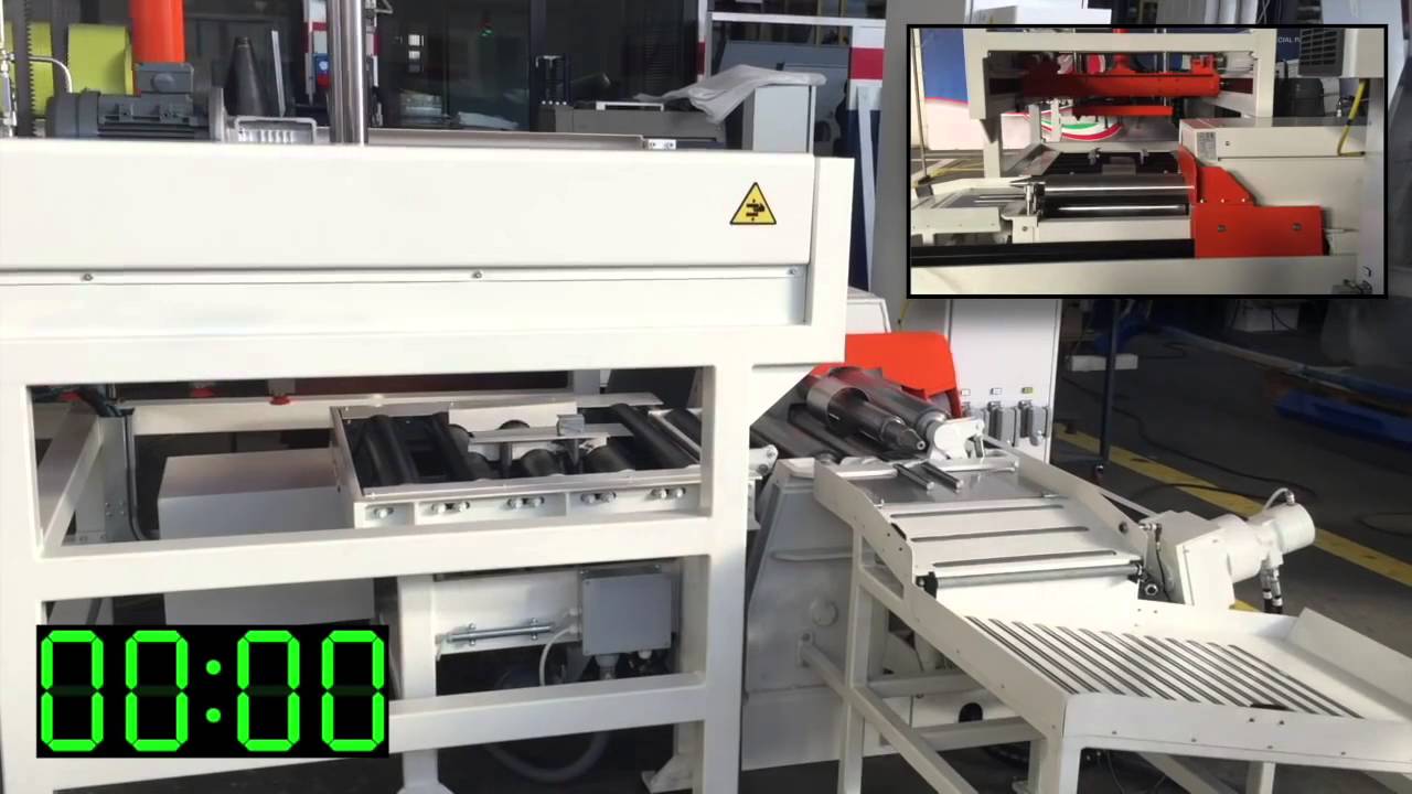 Four rolls dully automated system with CNC production timing - YouTube