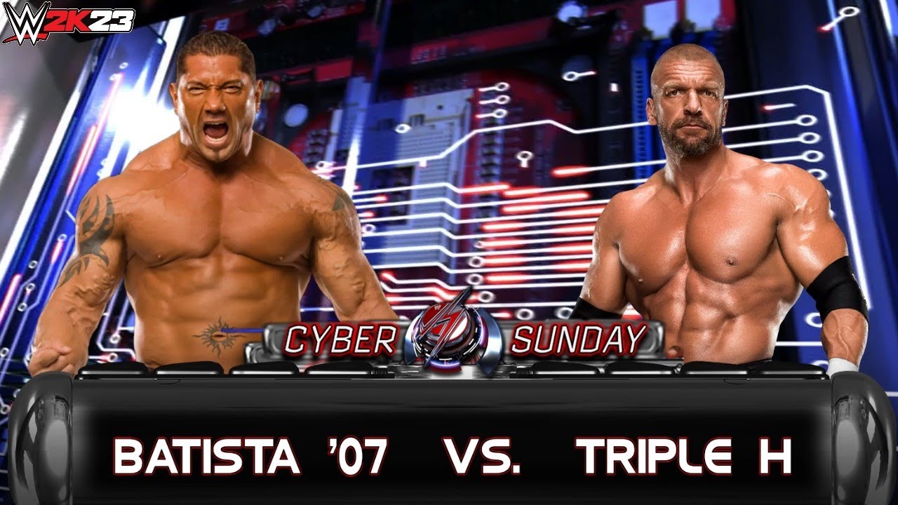 Full Match - Batista '07 vs. Triple H: Cyber Sunday|WWE 2K23 - YouTube