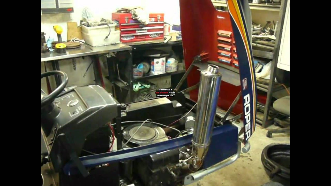 Roper 11 hp first start test - YouTube