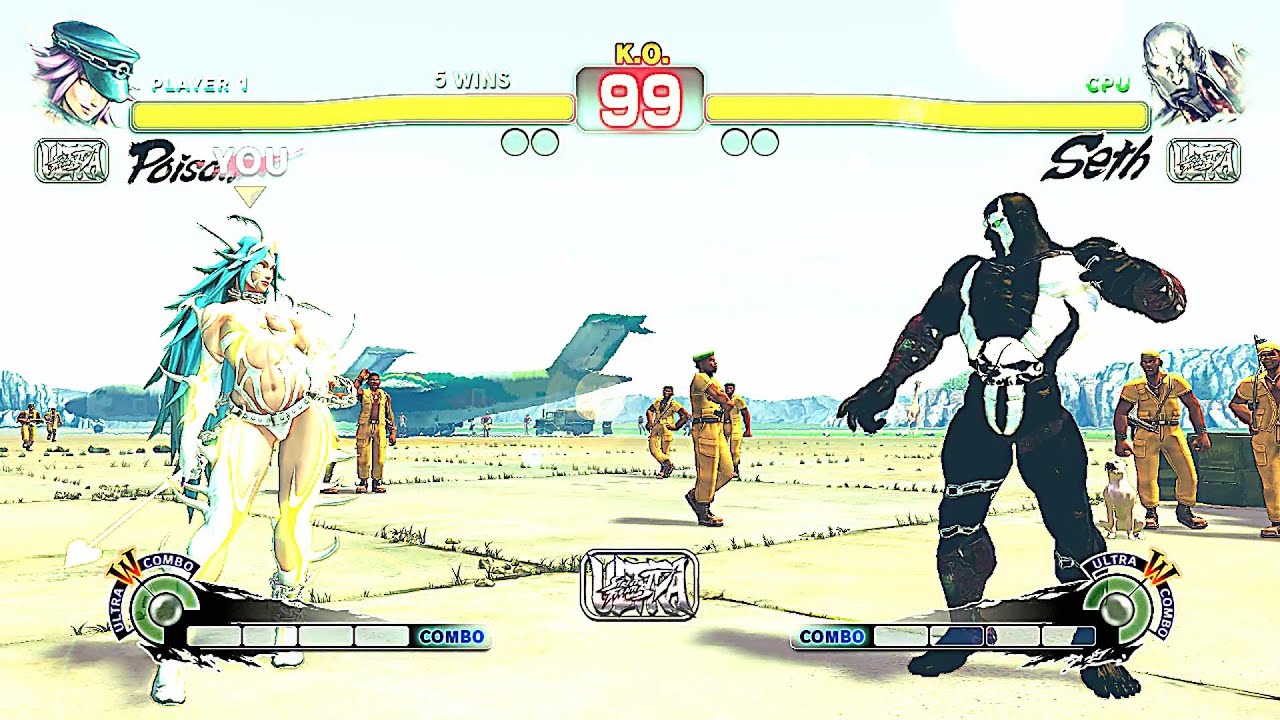 usf4 - sfxt felicia Poison vs. Spawn (sf4 pc mods) street fighter 4 ...
