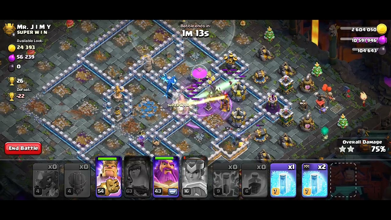 coc multiplayer attack #2... - YouTube