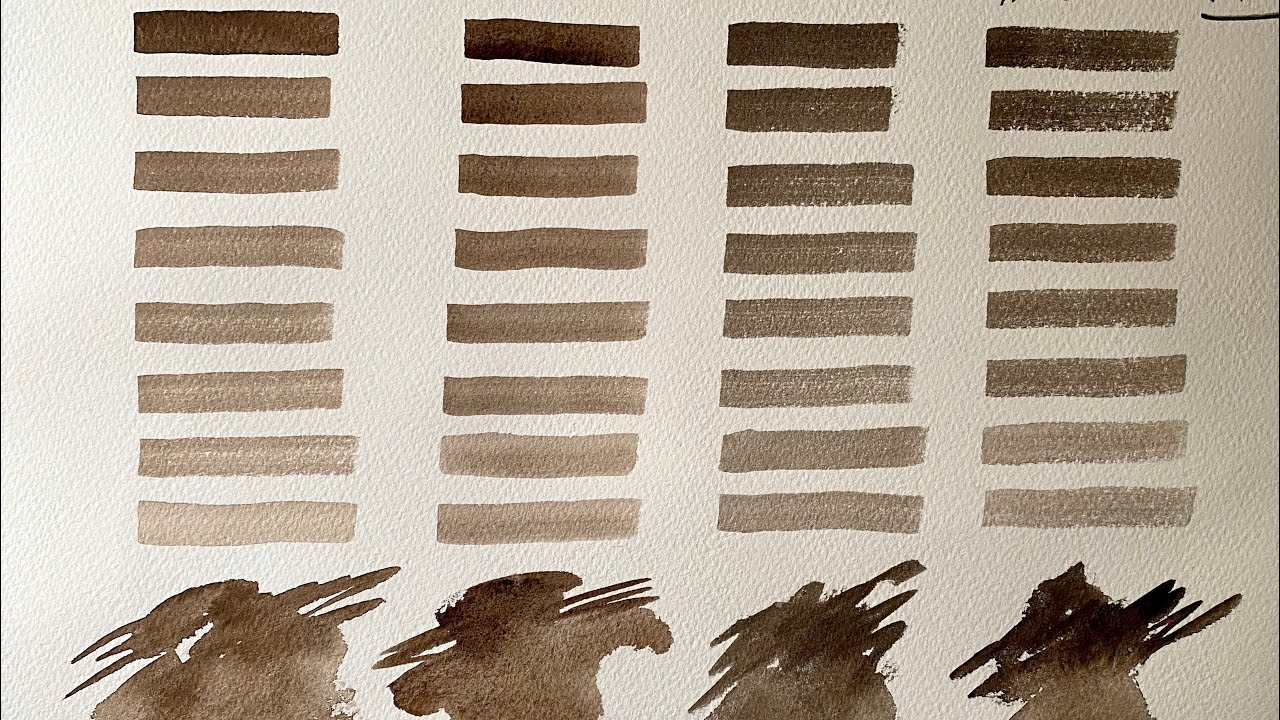 I LOVE This Color! Watercolor Painting Watercolour Swatching COMPARE 4 ...