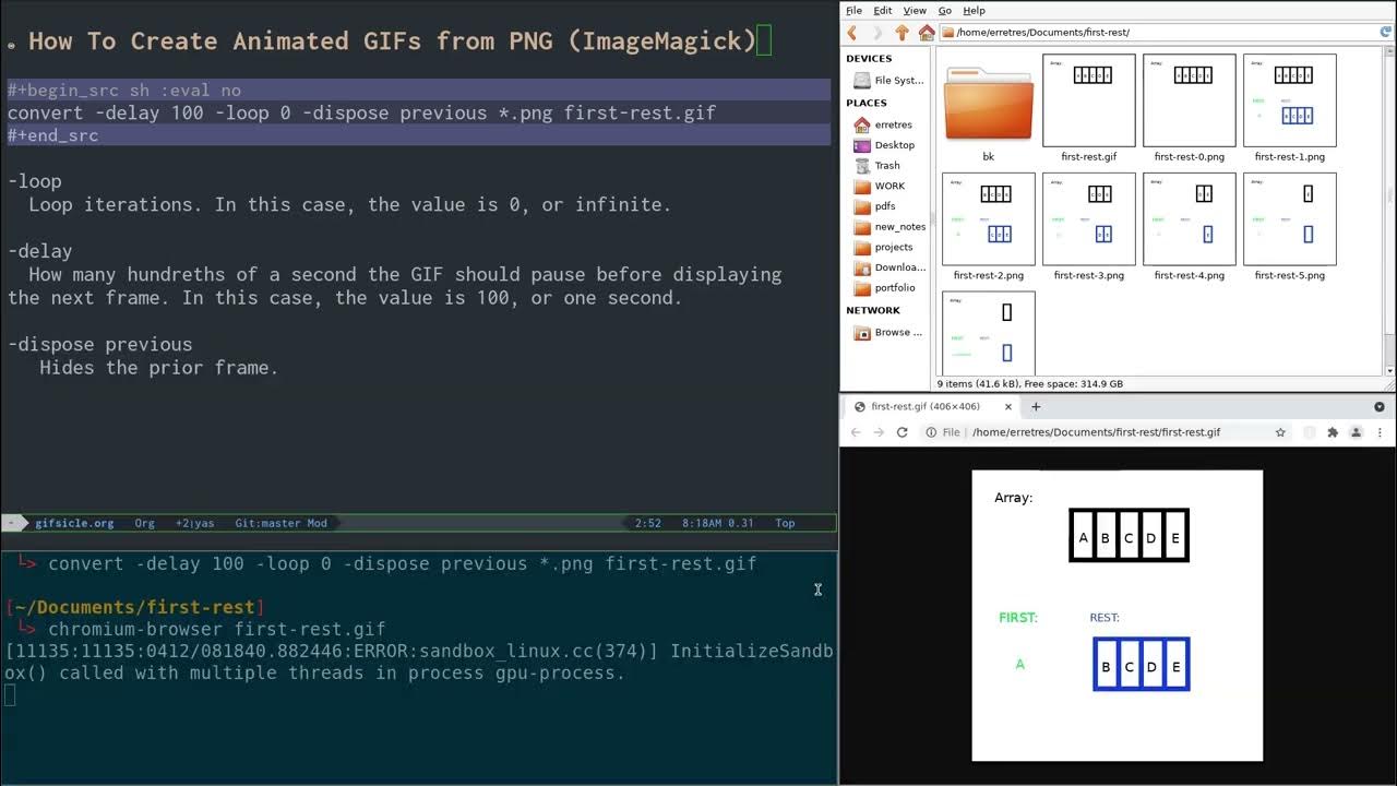 How To Create Animated GIFs from PNG (ImageMagick) - YouTube
