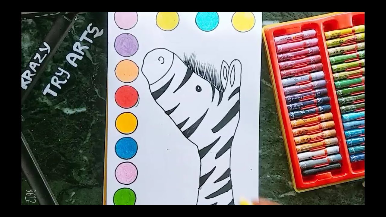 How to draw zebra with |Drawing zebra in easy and simple method 🦓 🦓 ...