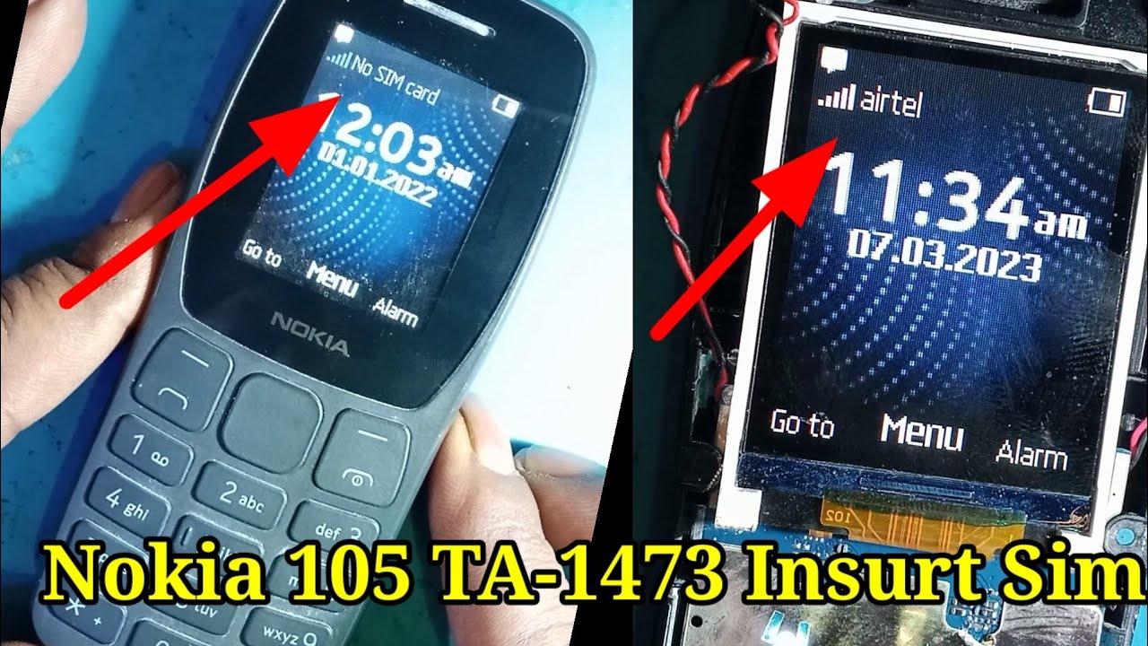 Nokia 105 Ta 1473 Insert Sim Solution 2023 Nokia 105 No Sim Card