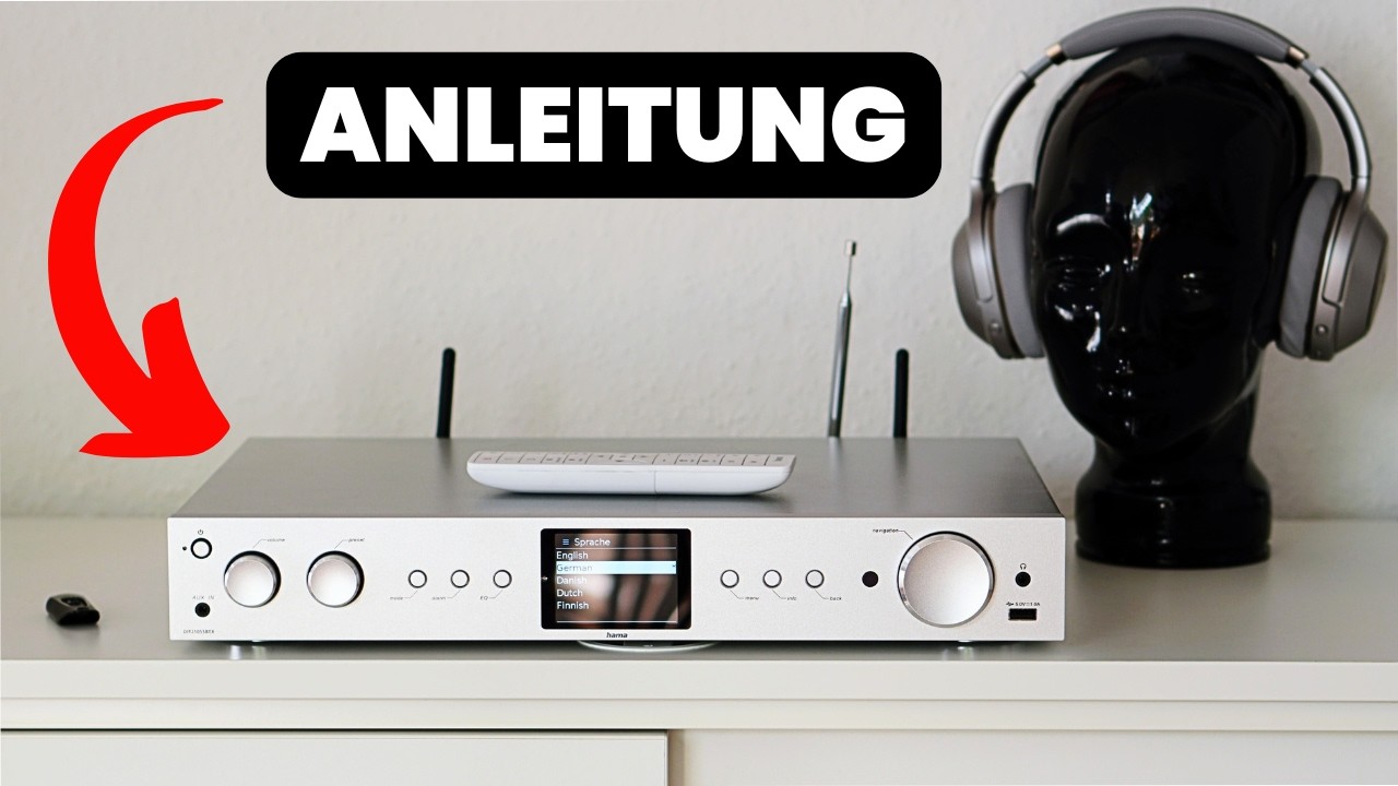Hama HiFi-Tuner DIT2105SBTX Anleitung Einrichtung und alle Funktionen ...