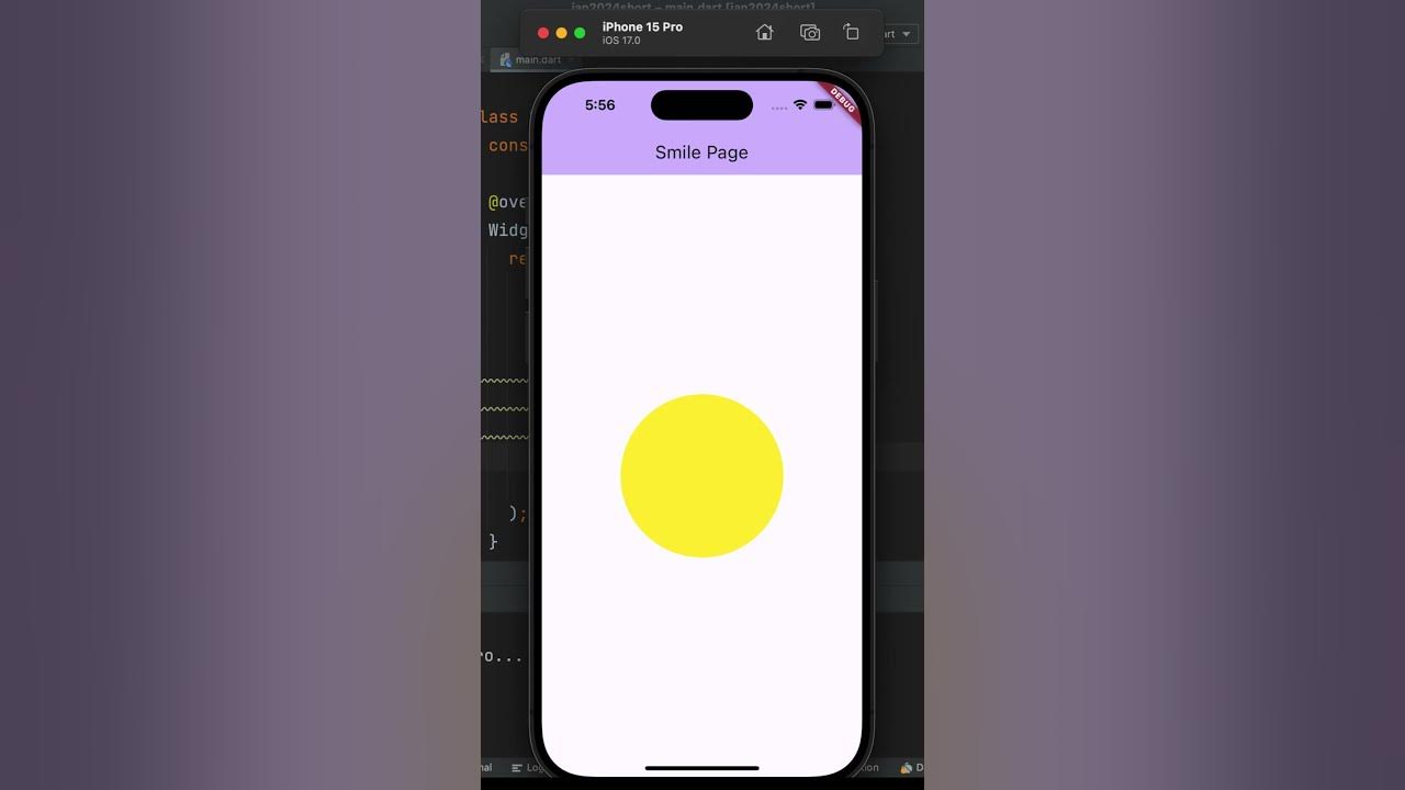 Create Smiley Using Flutter Widgets Flutterwithfun Youtube