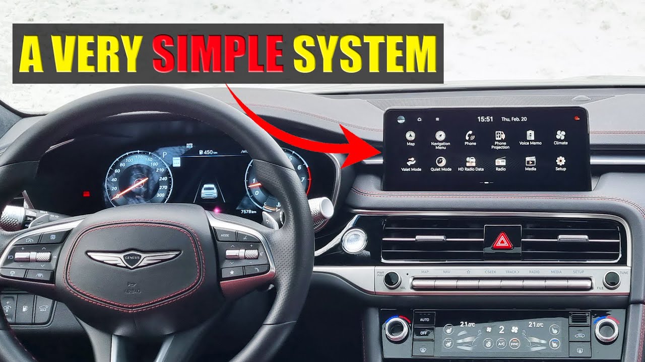 How To Use Infotainment System On The Genesis G70 - YouTube