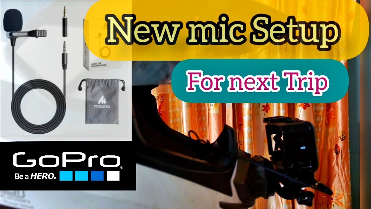 New mic Setup for Next Trip 🔥|| কম খরচে Go pro র Mic set up || Mono mic ...