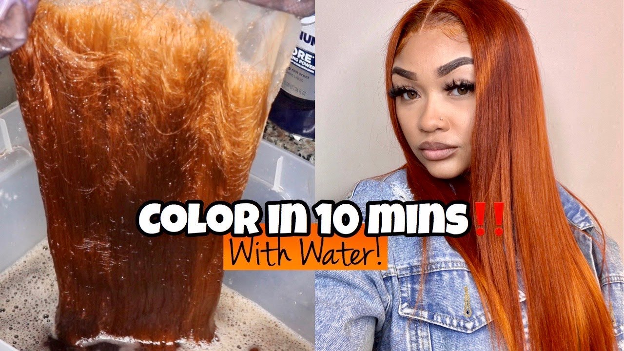 EASY GINGER COLOR IN 10 MINS| WATERCOLOR METHOD| TINASHE HAIR ...