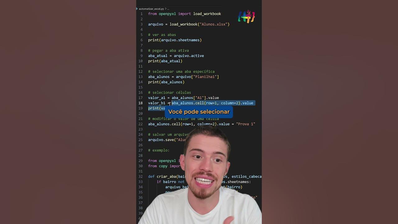 Como automatizar o Excel com Python | #shorts - YouTube
