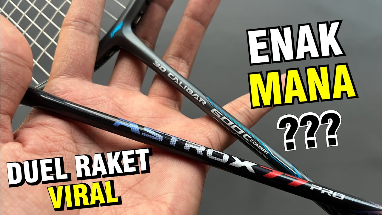 SERU !!! Yonex Astrox 77 Pro vs Lining 3D Calibar 600c Enak Mana ...