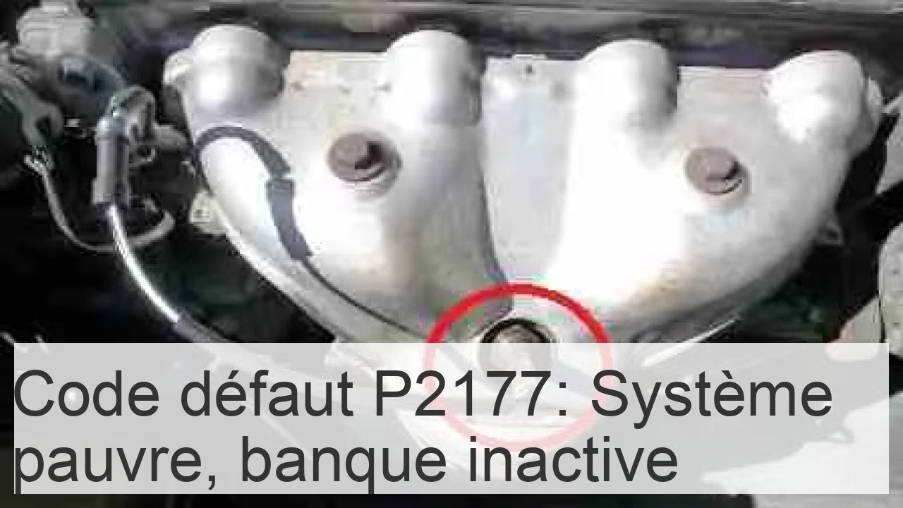 Code défaut P2177: Système trop pauvre Banque inactive 1 • Fiches Auto ...