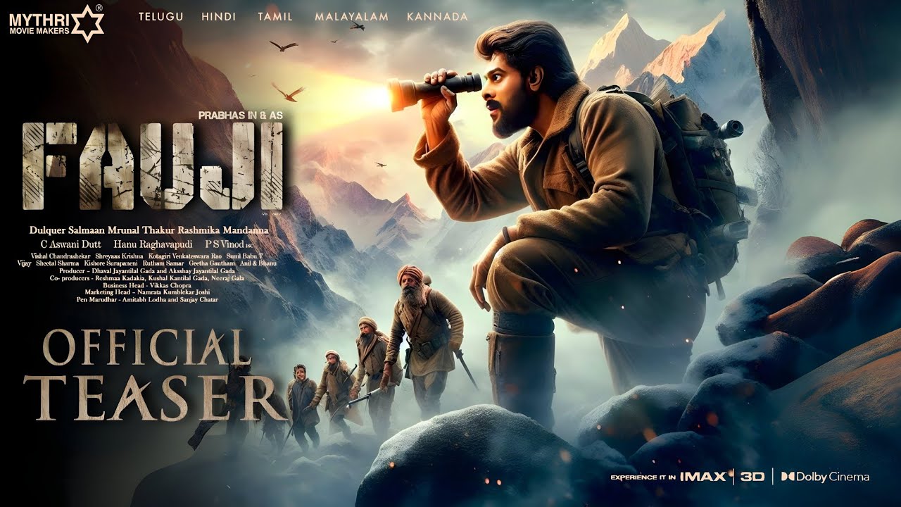 FAUJI - Prabhas Intro First Look Teaser|Fauji Official Teaser|Fauji ...