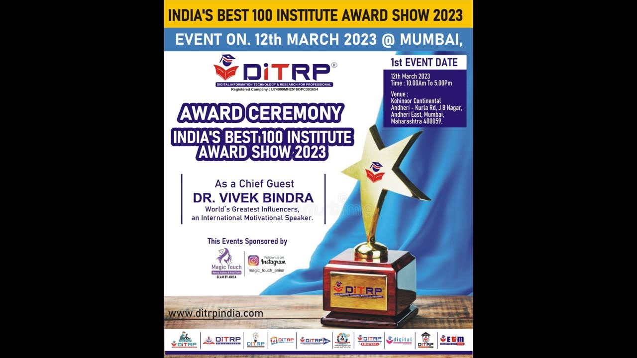 DITRP LIVE AWARD SHOW 2023 @ MUMBAI - YouTube