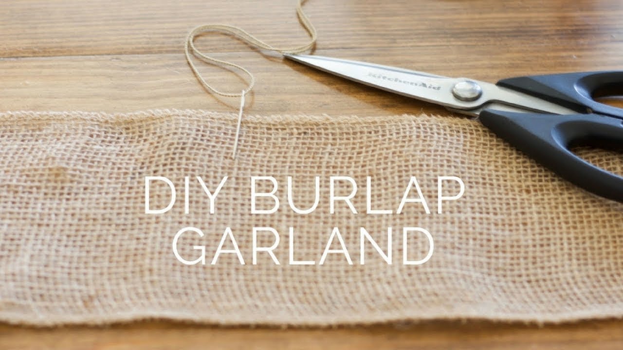 How to Make Burlap Garland - YouTube