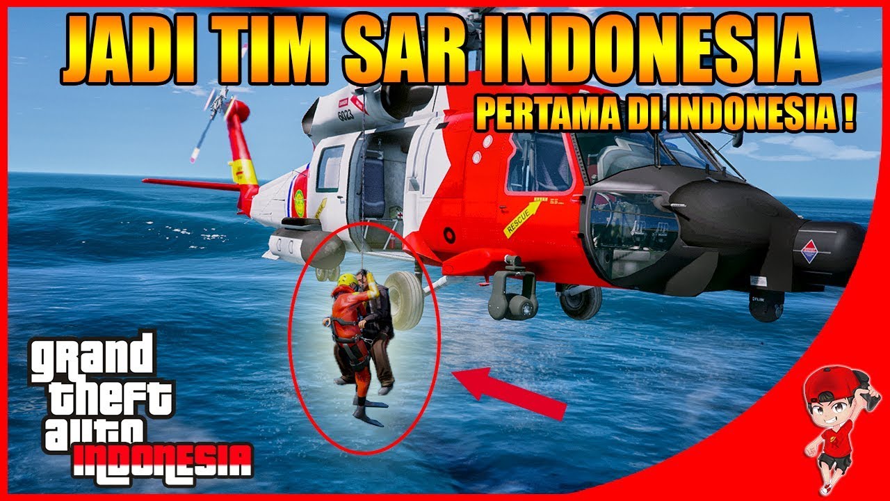 GTA V MOD INDONESIA (29) - PERTAMA DI INDONESIA JADI TIM SAR ! - YouTube