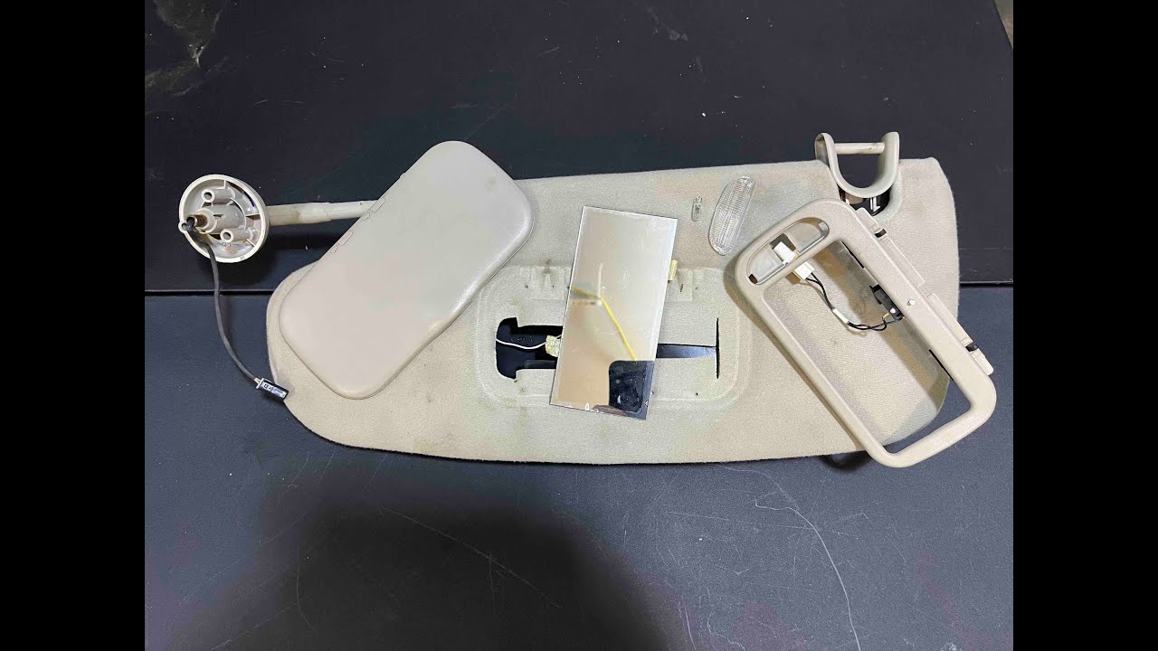 How to Disassemble a 3rd Gen Dodge Ram Sun Visor Part 2 - YouTube
